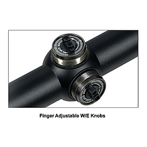 UTG 4X32 1" Hunter Scope, Mil-dot, Airgun Rings, Adj@35 Yds , Black