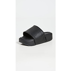 adidas Women's Y-3 Slides, Black/Black/Corewhite, 5.5 Medium US