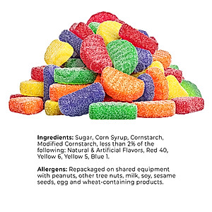 Assorted Fruit Slices Gummy Candy by Cambie | 2 lbs of Fruit Flavored Jellies | Bulk Assorted Fruit Slices Gummy Candy Packaged in a Resealable Pouch | 2 lb
