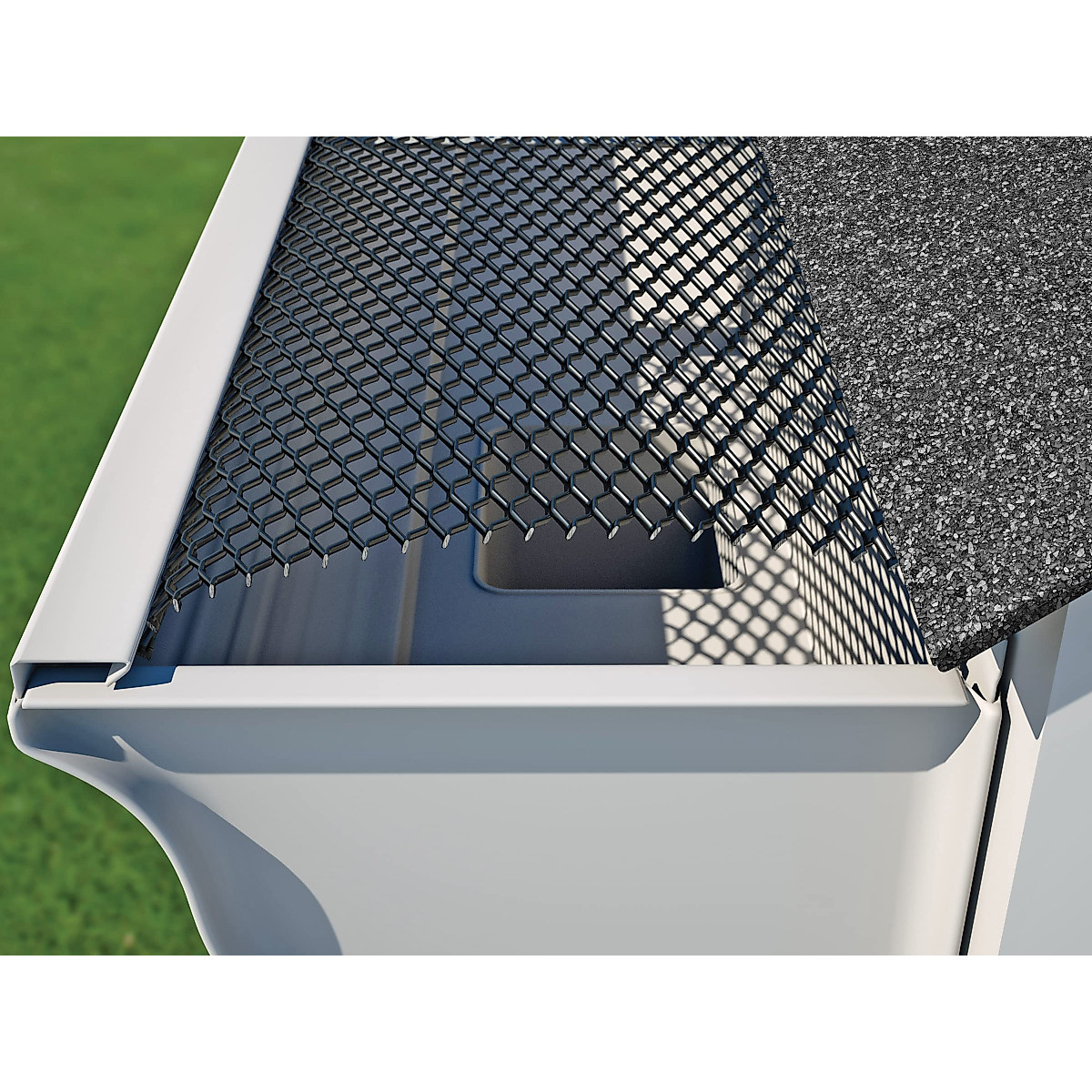 E-Z-Ziptight Powder Coated Steel Mesh Gutter Guards (for 6" Gutters) - Covers 39.25 feet