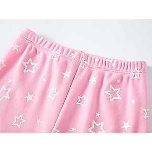 Babyroom Girls Matching Doll&toddler 4 Piece Cotton Pajamas Toddler Unicorn Sleepwear size 7 Pink