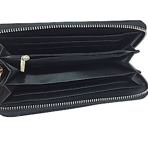 Zzfab cross sparkle Gem Wallet Rhinestone Wallet -Bling wallet Black