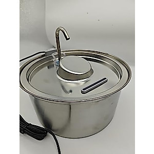 KOOGMOON Cat Water Fountain Stainless Steel, 108oz/3.2L Automatic Cat Fountain, Multi-Filtration, Easy to Clean, Ultra Silent Dog Water Dispenser for Cats, Dogs and Other Pets