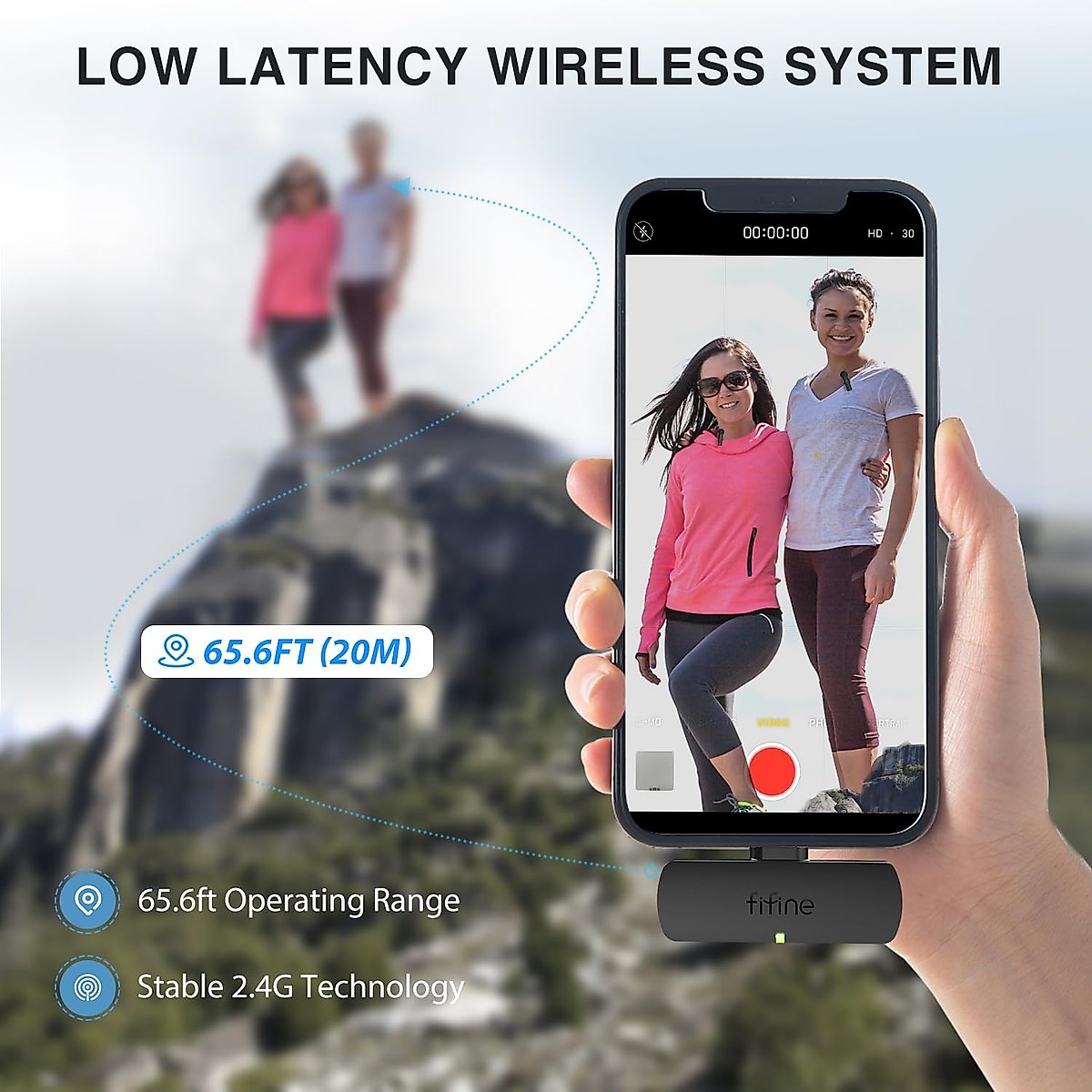 FIFINE Wireless Lavalier System with 2 Microphones, Lapel Mic Clear Sound for YouTube Video Interview Vlog, Dual Mini Mic with Type C Receiver for Android Phone/Tablet/Iphone15(USB C) Laptop-M8