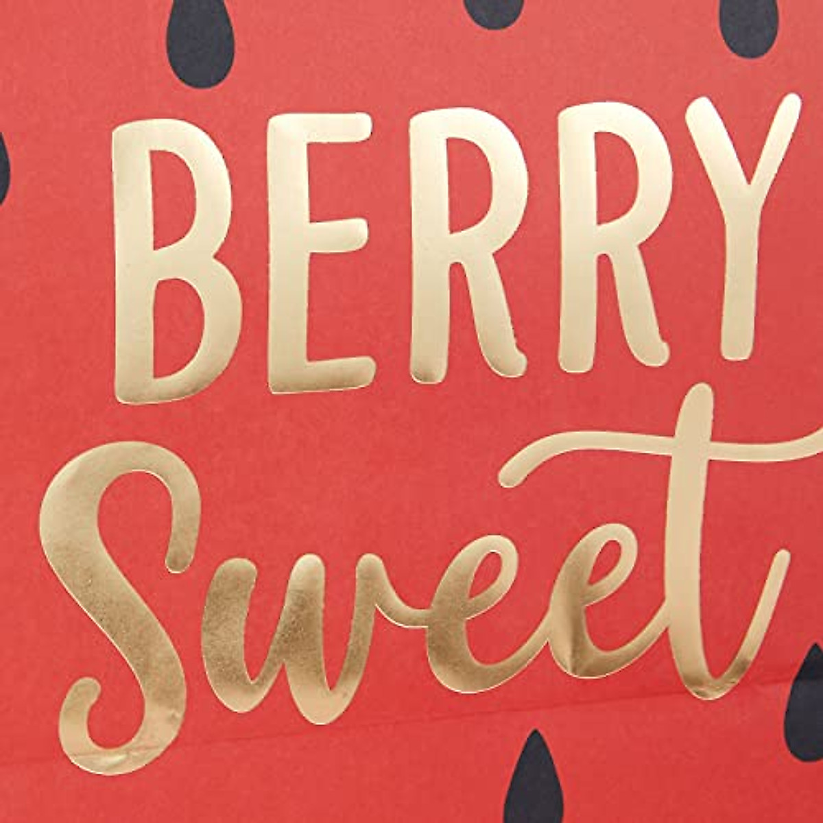 Sparkle and Bash Strawberry Gift Bags with Handles for Berry Sweet Birthday Party Favors (10 x 8 x 4 In, 24 Pack)