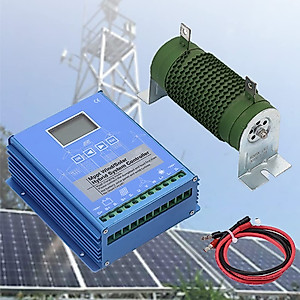 AFITO 4000W Wind Solar Hybrid Controller, 12V/24V/48V LCD Display MPPT Boost Charging Multifunctional Wind Solar Controller,2000W Wind Turbine and 2000W Solar Hybrid MPPT Charge Boost,48V