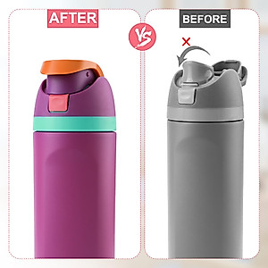 2pcs Replacement Button Compatible with Owala FreeSip 24oz 32oz, Water Bottle Lid Mouth Push Switch Top Cap Seal Stopper Replacement Parts for Owala 19/24/32/40oz Accessories, Carmine