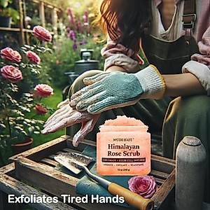 MYSTÉRE BEAUTÉ Himalayan Salt Body Scrub 12 oz - with Collagen and Stem Cells - Exfoliating Salt Scrub for Cellulite - Deep Cleansing for Acne, Scars, Wrinkles - Moisturizes Skin