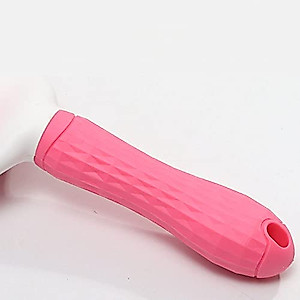 Self-Cleaning Slicker Brush Comb - Best Pet Cat Dog Grooming Long Short Hair - Shedding Loose Undercoat Tangled Haired Removes Tool - Pink
