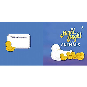Night, Night to the Animals - Children's Padded Board Book - Bedtime Animals