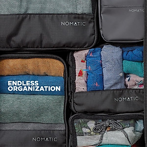 NOMATIC Packing Cubes, Compression Luggage Organizers for Carry-On, Suitcases, Travel Bags, Large V2