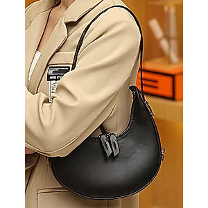 PU Leather Shoulder Bag for Women Girls Hobo Tote Handbag Top Handle Bag Purse Trendy Shiny Pinky Color Solid Lightweight
