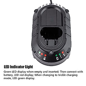 Replacement Charger for Makita, 10.8V 12V Lithium Battery Charger for Makita with LED Indicator DC10WA DF030D (US Plug)