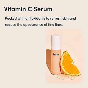hims vitamin c serum for men - Brighten Skin Tone, Balance Complexion - Vitamin C, Highly Concentrated, Lightweight, Citrus Scent - Vegan, Cruelty-Free, No Parabens - (1oz)