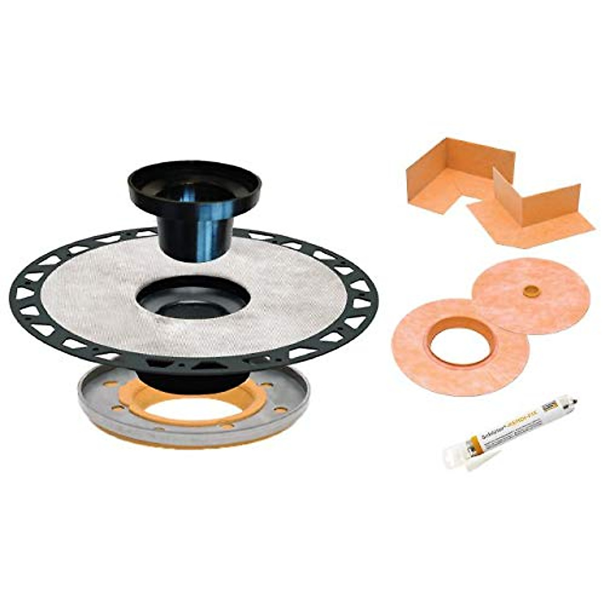 Schluter Kerdi-Drain Adaptor Flange Kit 5-1/4" ABS (KDA5FLABS)