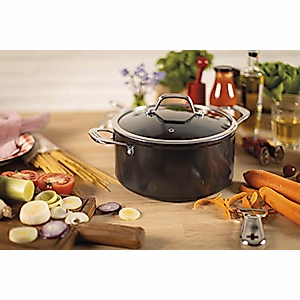 Kuhn Rikon Easy Pro Non-Stick Dutch Oven with Glass Lid, 5 litre/24 cm