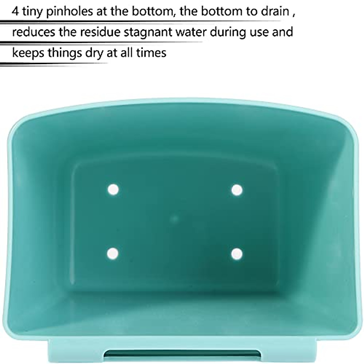 AYVANBER 6 Pack Hanging Cup Holder for Rolling cart Accessories Hooks Little Hanging Buckets Hanging Storage Bins Craft Supplies for Rolling Utility Cart Slim Storage Cart (Teal)
