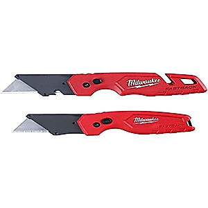 Milwaukee Electric Tool 48-22-1503 Fastback Folding Utility Knife Set, Red