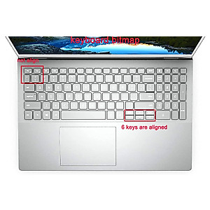 Keyboard Skin Compatible for Dell inspiron 15 3501 3502 3505 5502 5505 5508 5509 5584 5593 5594 5598, inspiron 15 7000 7501 7506 7591, inspiron 17 7706 7790 7791, Dell Latitude 3500 3510 15.6" (Purple