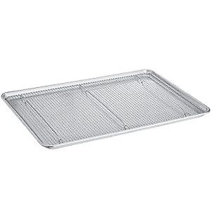 TrueCraftware Set of 2 Chrome Plated 20"-1/2 x 14-1/2" Footed Wire Icing/Cooling Rack fits 22" X 16" pan- Baking Rack Cookie Cooling Racks for Baking & Cooking