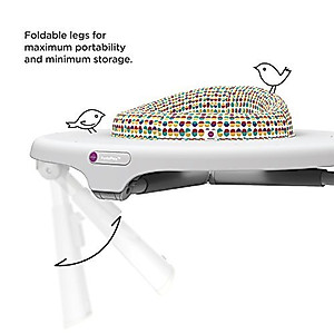 Oribel PortaPlay Baby Activity Center: Development Focused Toys. Foldable, Portable, and Transforms to a Play Table, Unisex (Wonderland Adventure, Gray)