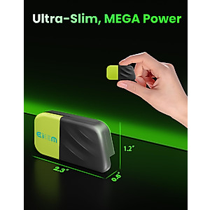 EICEM Electric Green Light, USB Rechargeable Show All Dust LED Light, One Hand Operated, Vacuum Cleaner Attachment