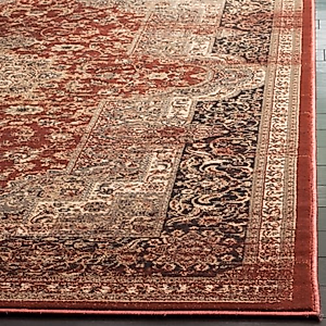 SAFAVIEH Vintage Collection 5'1" x 7'7" Black/Ivory VTG574F Oriental Traditional Distressed Area Rug