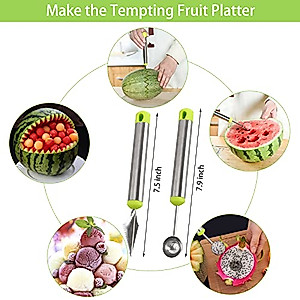Openfly Vegetable Corer Tool, 6 Pcs Stainless Steel Fruit and Vegetable Corer Jalapeno Pepper Corer Tools Corer and Pitter Tomato Corer Remover Cherry Pitter Zucchini Corer to Remove Seeds
