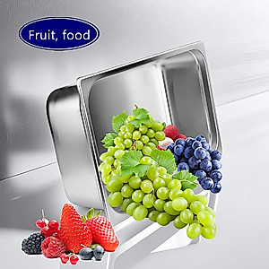 Ice Buckets for Parties,Wine Beer Champagne Bucket,Stainless Steel Ice Cube Bin (Medium)