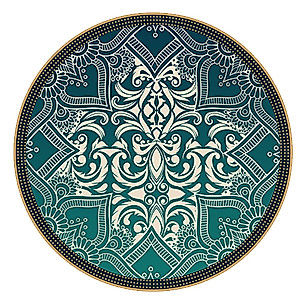 16-Piece Dinnerware Set, Round Dinner Plates , Dish set for 4,Scratch Resistant, Lead-Free, Microwave, Oven, and Dishwasher Safe