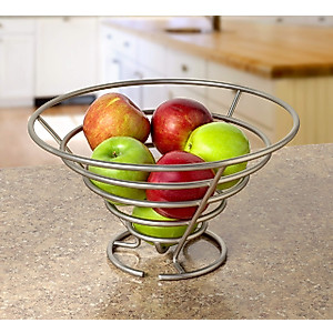Spectrum Diversified Euro Fruit Bowl, Satin Nickel