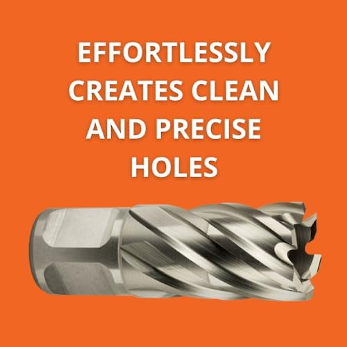 Jancy Slugger by Fein - HSS Nova Annular Hole Cutter with Centering Pin - 3/4" Straight Shank, 1" Depth, 9/16" Diameter - 63134143041