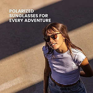 Suncloud Metric Polarized Sunglasses, Transparent Brown/Polarized Blue Mirror, one Size