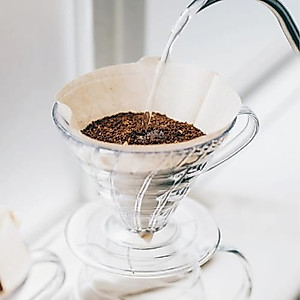 Hario V60 Plastic Coffee Dripper, 02, Clear