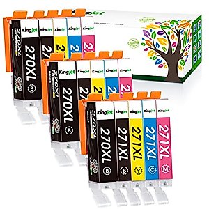 Kingjet Compatible Ink Cartridge Replacement for Canon 270 271, 270XL 271XL for Pixma MG5720 MG5721 MG5722 MG6820 MG6821 MG6822 TS5020 TS6020 (3 Sets, 5 Color High Yield)
