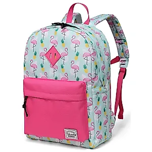 VASCHY Kids Backpack for Little Girls, Preschool Backpacks for Toddler with Chest Strap Cute Pineapple Flamingos