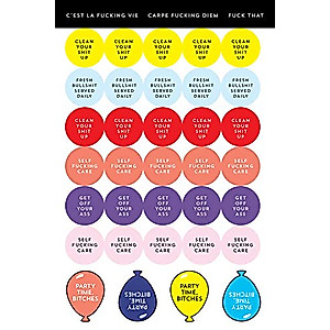 F*cking Planner Stickers: 500+ Funny Adult Stickers to Control Your Sh*t (Journal Variety Pack, White Elephant Gift)