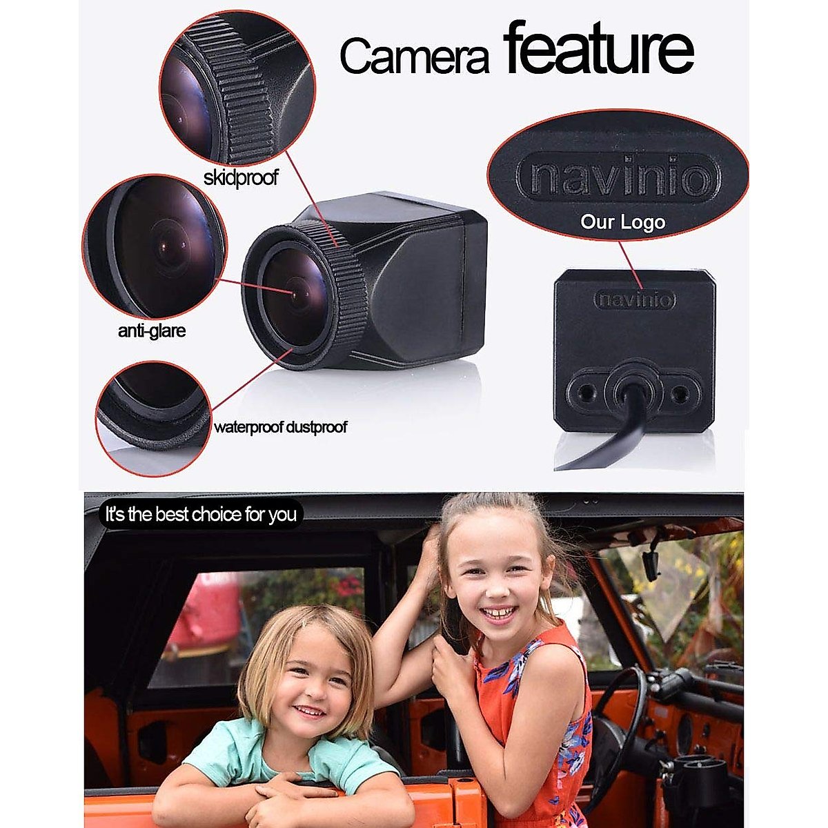 HDMEU HD Color CCD Waterproof Vehicle Car Rear View Backup Camera, 170° Viewing Angle Reversing Camera for Volvo S40 S40L V40 VSO S60 S60L V60 XC60 C70 V70 XC70 S80 S80L XC90 1995-2017