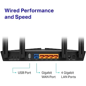 TP-Link WiFi 6 Router AX1800 Smart WiFi Router (Archer AX20) – 802.11ax Router, Dual Band Gigabit Router, Parental Controls, Long Range Coverage