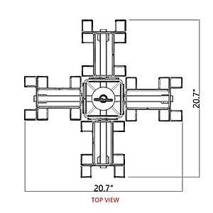 FixtureDisplays® 5x7" Vertical Greeting Card Display Spinning Greeting Holiday Card Rack Floor Stand, Pocket Size: 5.3"Wide X 10"High,72 Pockets 20X20X70" 19345-NF