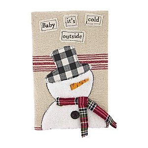 Mud Pie Applique Towel, Snowman Small