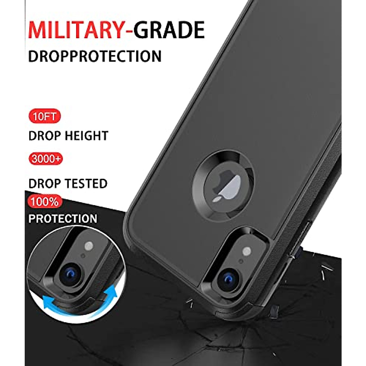 Diverbox for iPhone Xr Case [Shockproof] [Dropproof] [Dust-Proof],Heavy Duty Protection Phone Case Cover for Apple iPhone XR