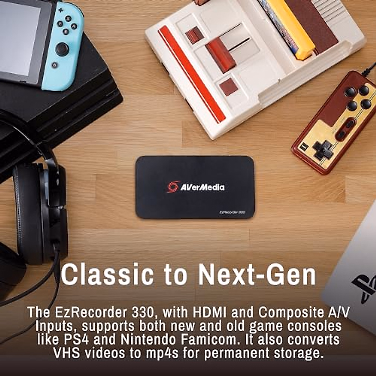 AVerMedia EZRecorder 330G - 4K Pass-Through and 1080p60 Video Recording, DVR with HDMI Capture, Digital Converter, Schedule Recording, No PC Required (ER330G)