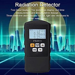 GOYOJO Geiger Counter Nuclear Radiation Detector Radiation Dose Alarm Multi-Function Marble Radioactive X-Rays γ-Rays Hard β-Rays Alarm Device Dosimeter High Sensitivity Personal Home use Dosimeter