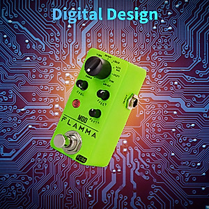 FLAMMA FC05 Mini Modulation Pedal with Chorus Flanger Tremolo Phaser Vibrato Rotary Liquid Autowah Stutter Ring LowBit