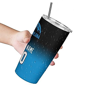 Custom Car Tumbler,Tumblers Stainless Steel 20.8oz,Personalized Football Cup,Sports Travel Coffee Mug,Customized Presents Gifts for Mother's Day Friends Fan Players Coach Lovers,Custom Number and Name