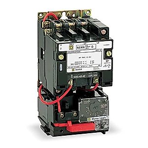 SCHNEIDER ELECTRIC 8536SDO1V02H30S 45-Amp 600-Vac Open Device Nema Size 2 Non Reversing Starterplus Options, Black