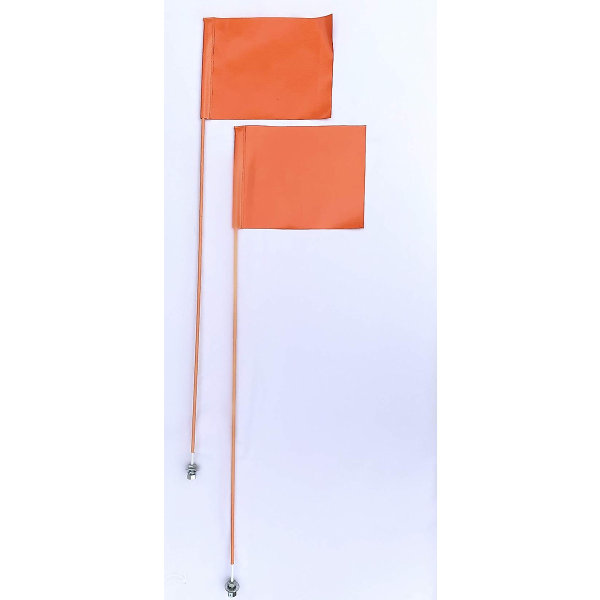 JLP 2 New Orange Universal Snow Plow Blade Markers/Guides for Snowplows with Flags