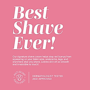 Coochy Intimate Shaving Cream | Shave Conditioner & Moisturizer for Face & Body | Ideal for Sensitive Skin Care, Anti-Bump | Peachy Keen, 32 oz