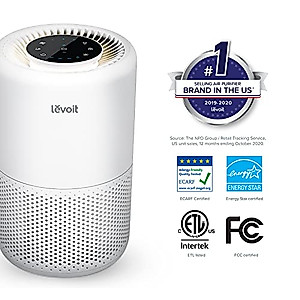 LEVOIT Air Purifier for Home Large Bedroom & Air Purifiers for Home Large Room, Smart WiFi Alexa Control, H13 True HEPA Filter, White